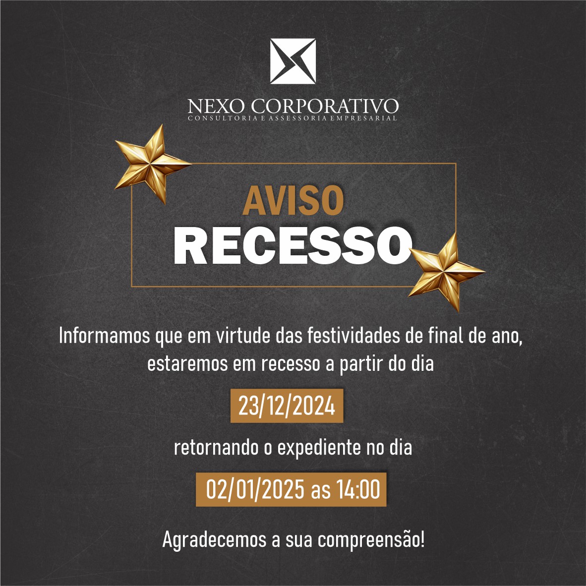 Aviso de Recesso! - Nexo Corporativo